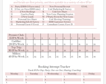 Direct Sales Consultant Weekly IPA Tracker - Etsy