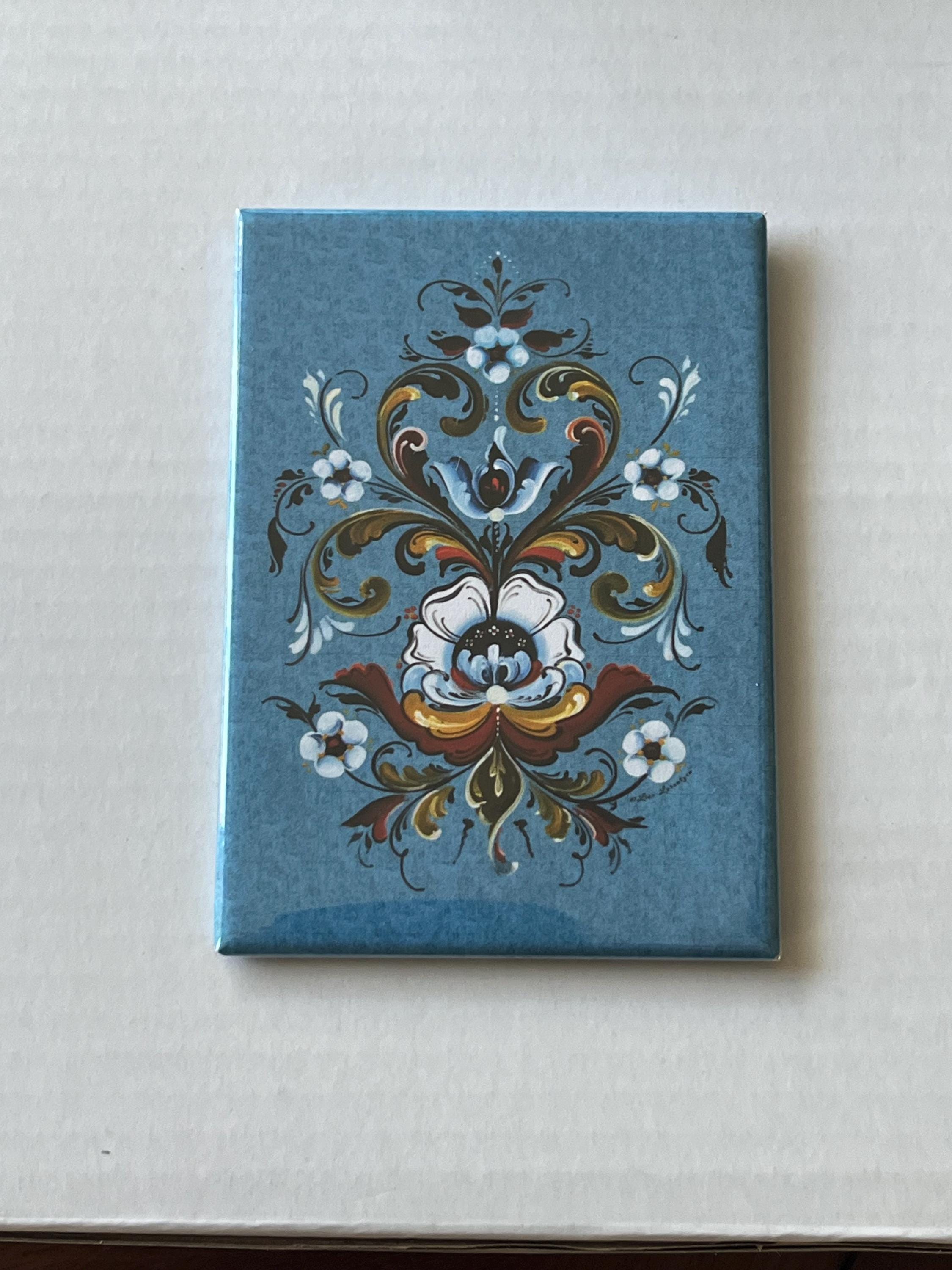 Rosemaling Magnet, Hallingdal Style Norwegian Folk Art Assorted Designs ...