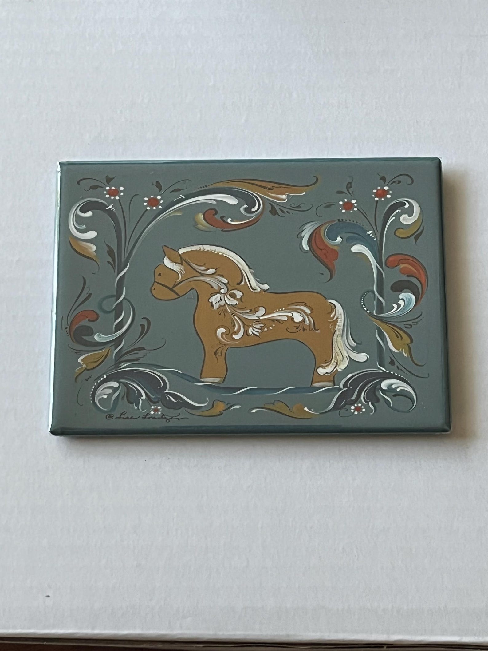 Rosemaling Magnet, Hallingdal Style Norwegian Folk Art Assorted Designs ...