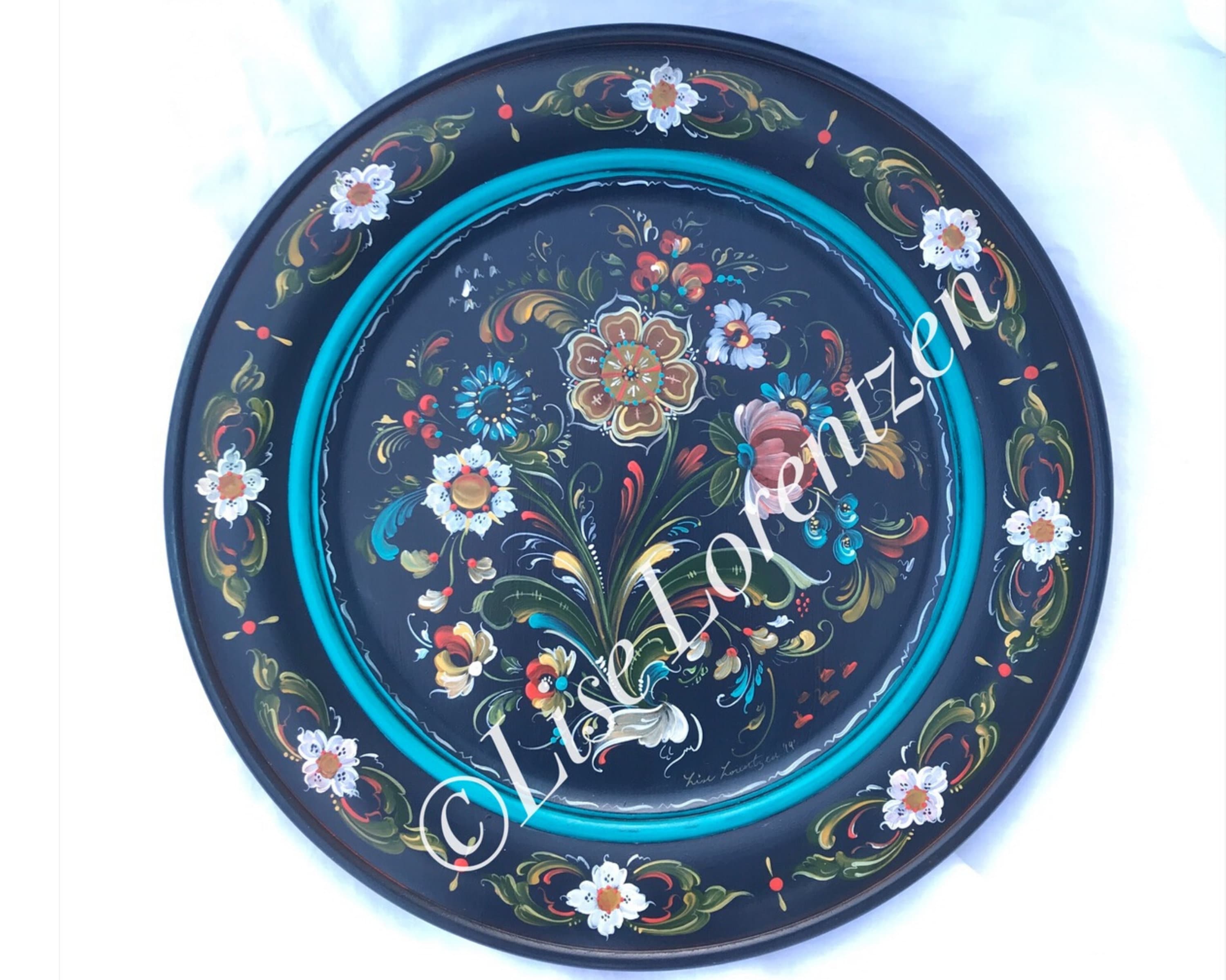 Painting Pattern Packet-rosemaling-rosemaling-os Plate #1-original ...