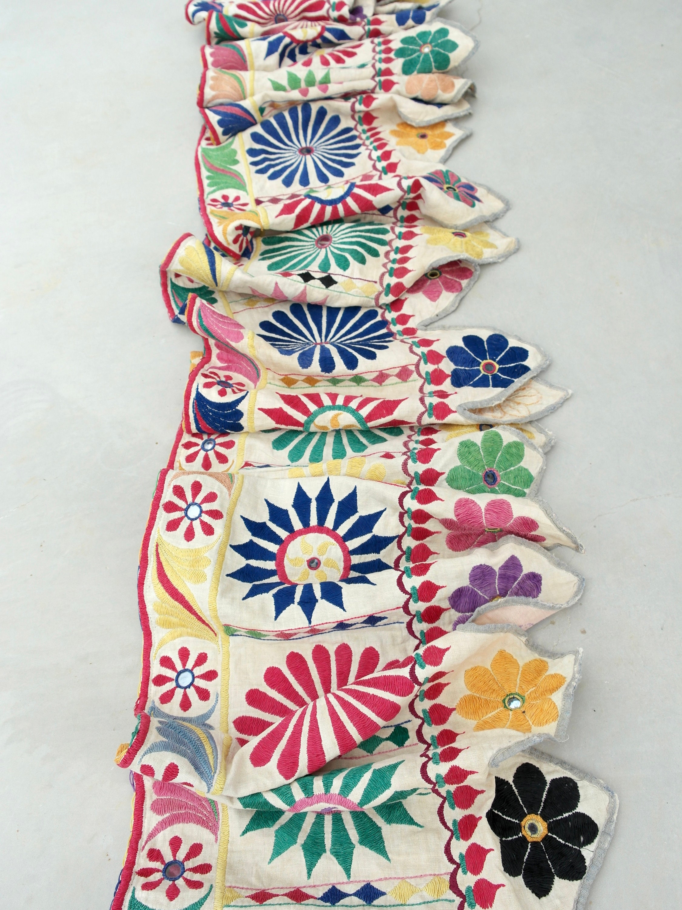 Extra Long Vintage Toran, Toran, Rajasthan Toran, Indian Textile ...