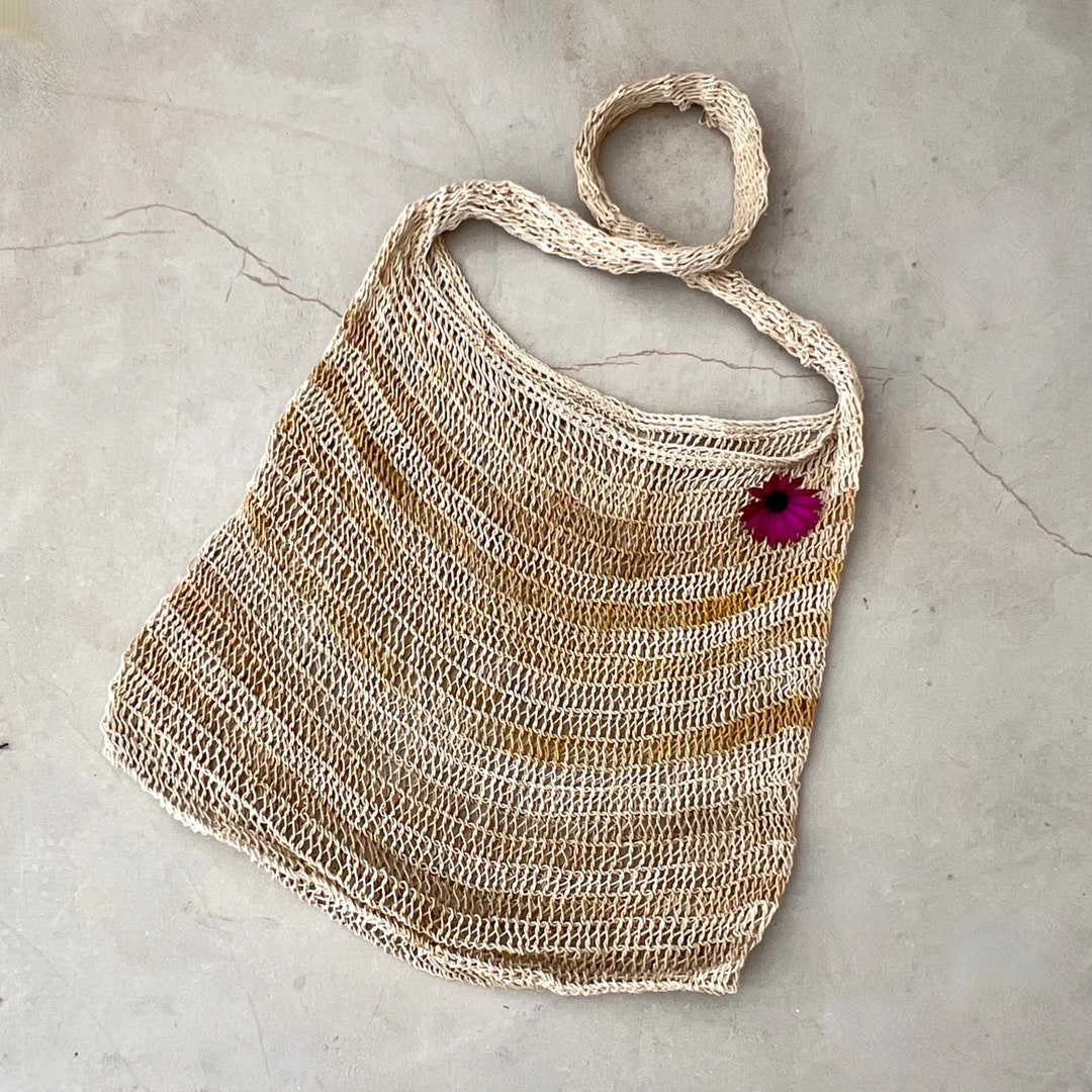 Bilum Bag From Papua New Guinea, Handmade Bag, Natural Fibre Bag - Etsy