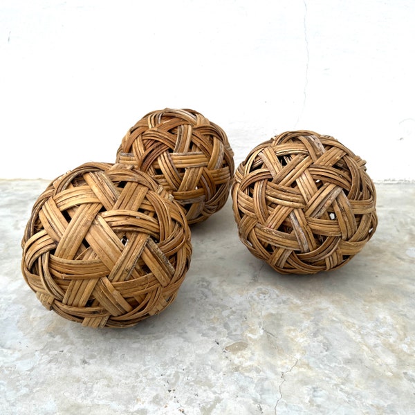 Rattan Balls - Etsy