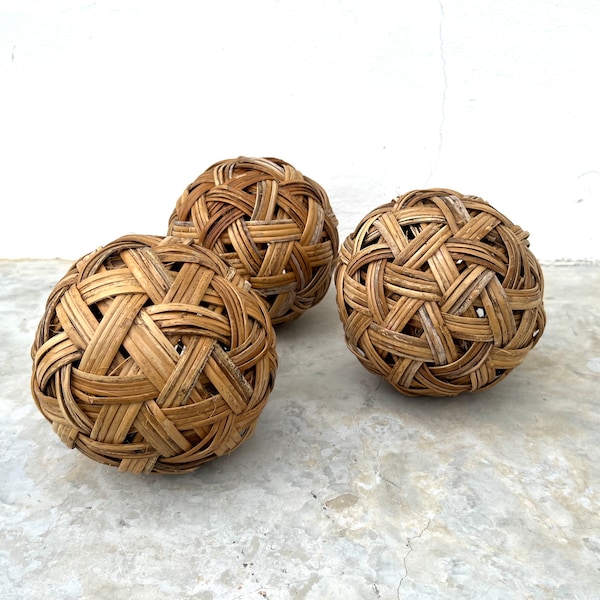 Rattan Balls - Etsy