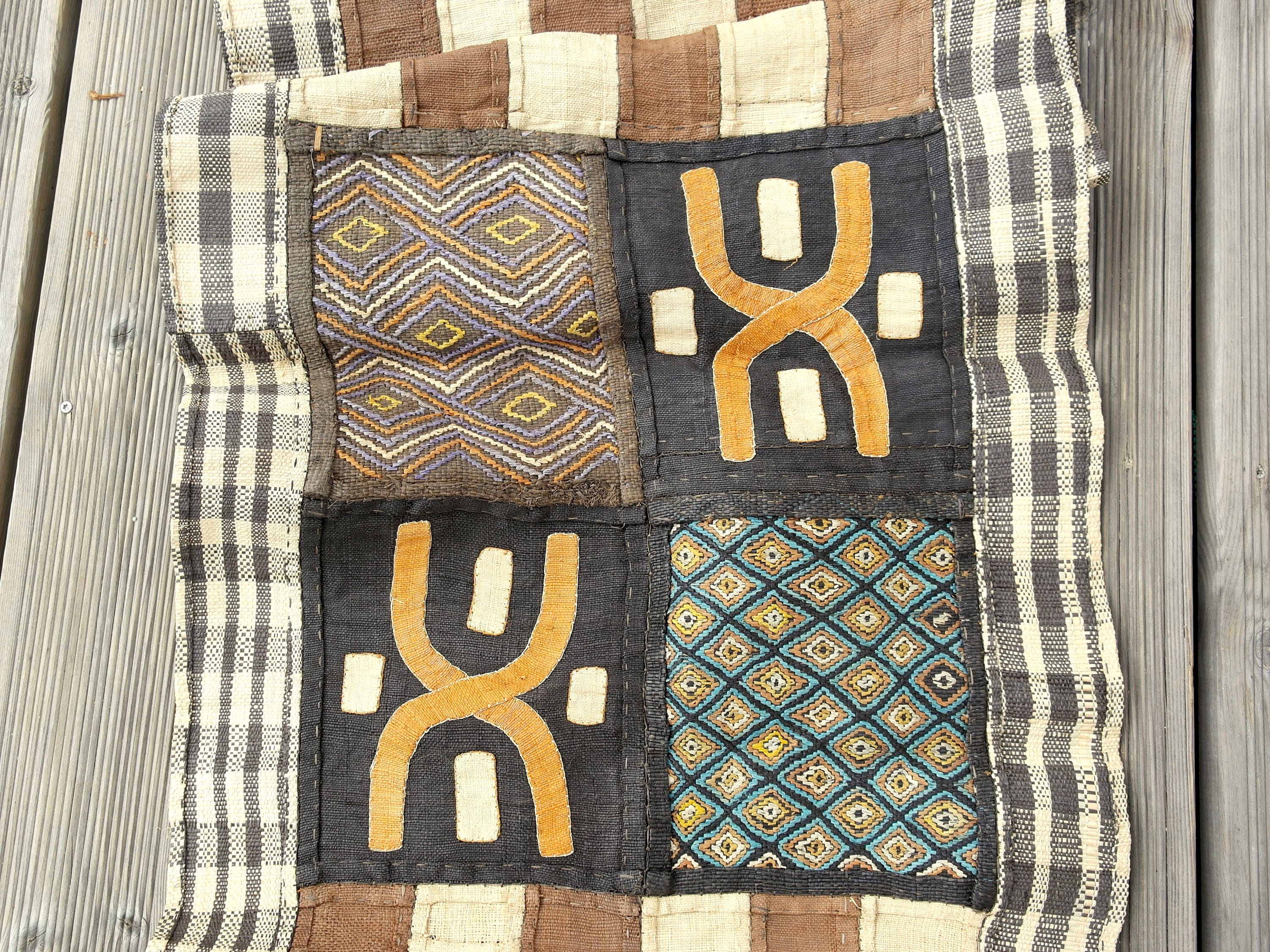 Kuba Cloth African Textile Vintage Kuba Cloth Raffia - Etsy