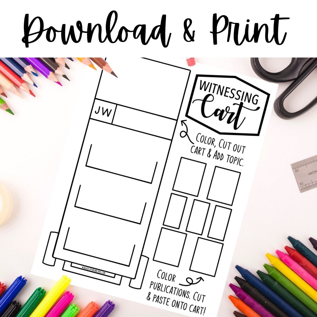 JW Witnessing Cart | Download & Print | Family Worship Activity | JW ...