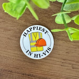 LDC Happiest in Hi-vis Hard Hat Sticker | JW Gifts | Pioneer | Baptism ...
