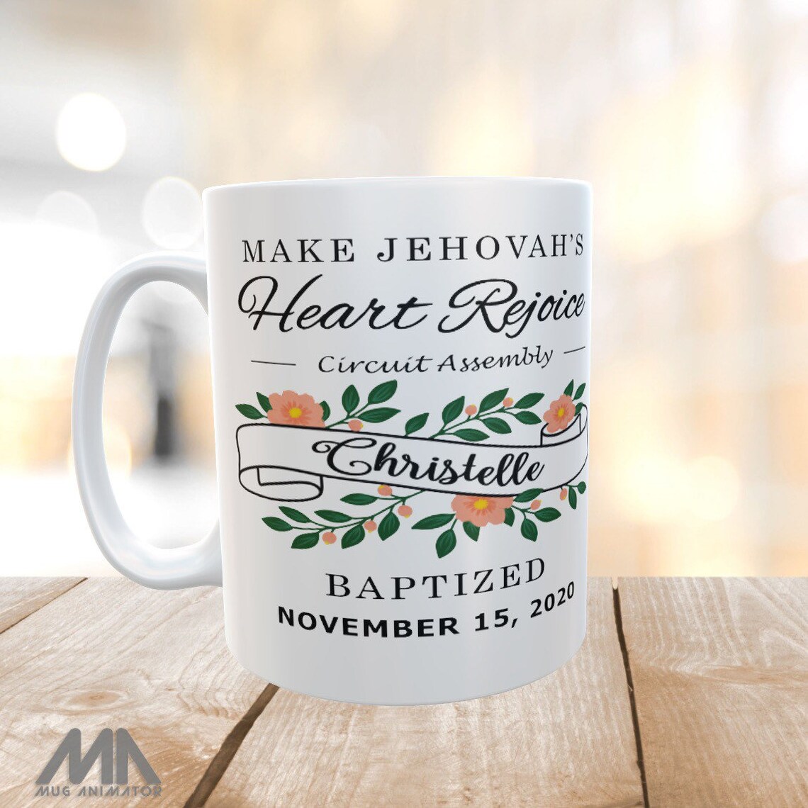 Custom Baptism Mug JW | Etsy