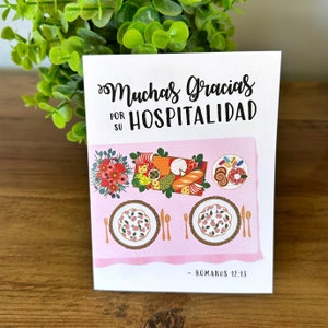 Thank You for Your Hospitality Greeting Card | Hospitality Card JW ...