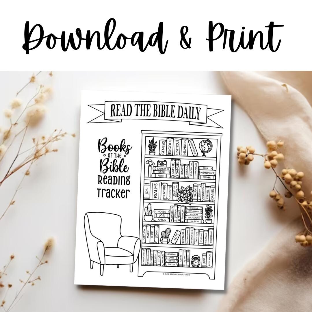 Bible Reading Tracker | Books of the Bible Shelf Coloring Page | JW ...