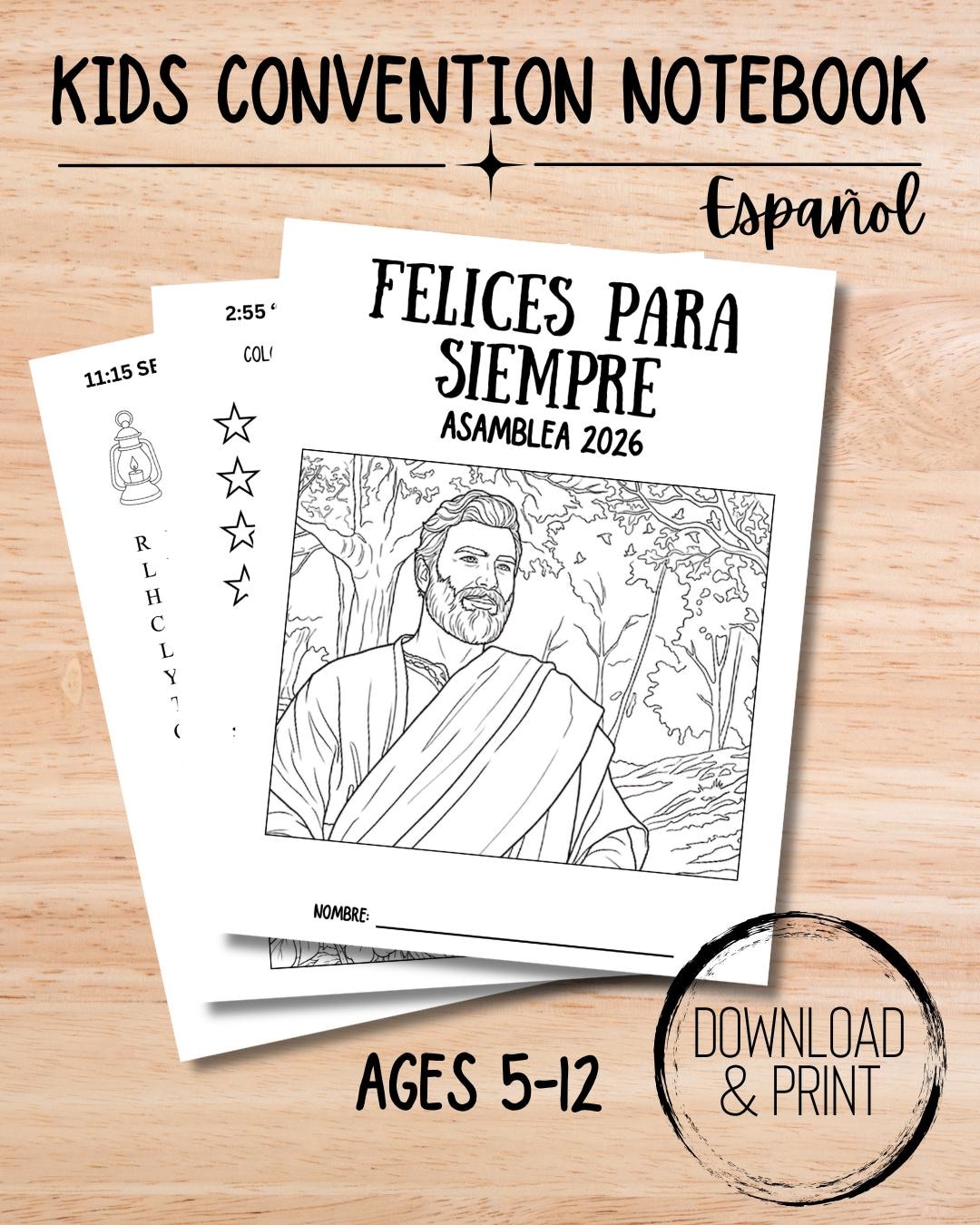 SPANISH JW Kids 2026 Convention Notebook | Eternal Happiness | Kids ...