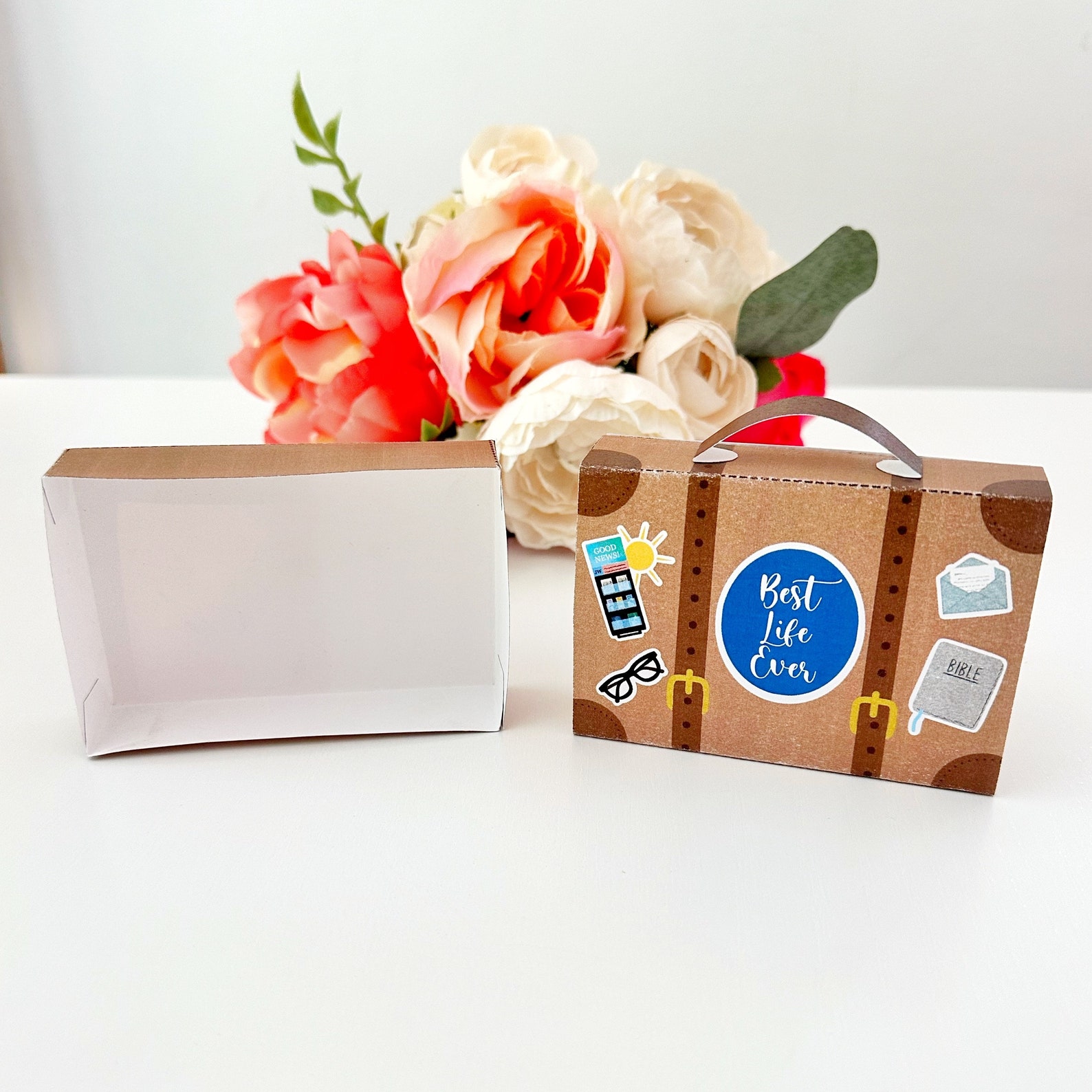 JW Suitcase Gift Card Holder | Printable Gift Box (digital Download) - Etsy