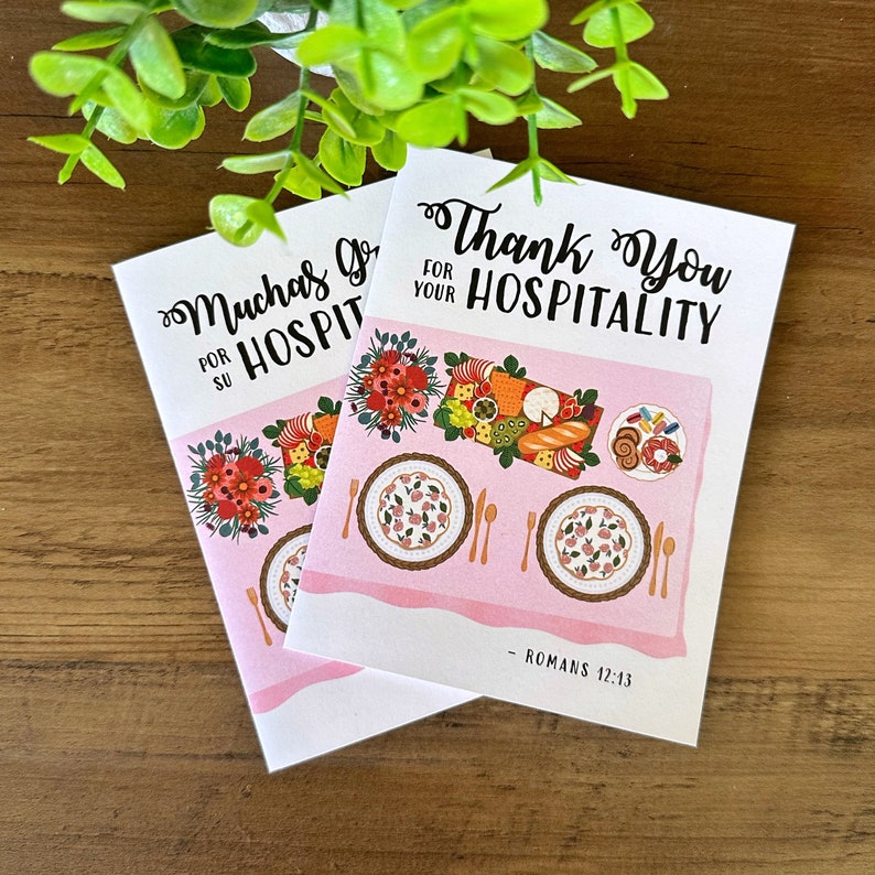 Thank You for Your Hospitality Greeting Card | Hospitality Card JW ...