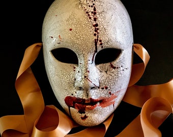 Painted Face Mask - Etsy