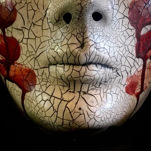 Full Face Horror Masquerade Mask. Scary Bloody Theater and Carnival ...