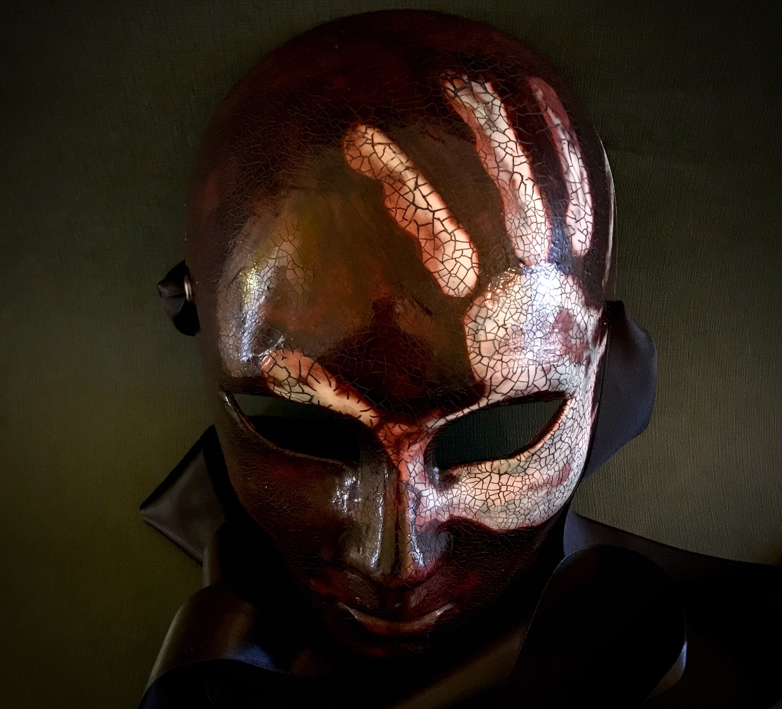 Full Face Masquerade Mask. Hand Painted Horror Theater and - Etsy