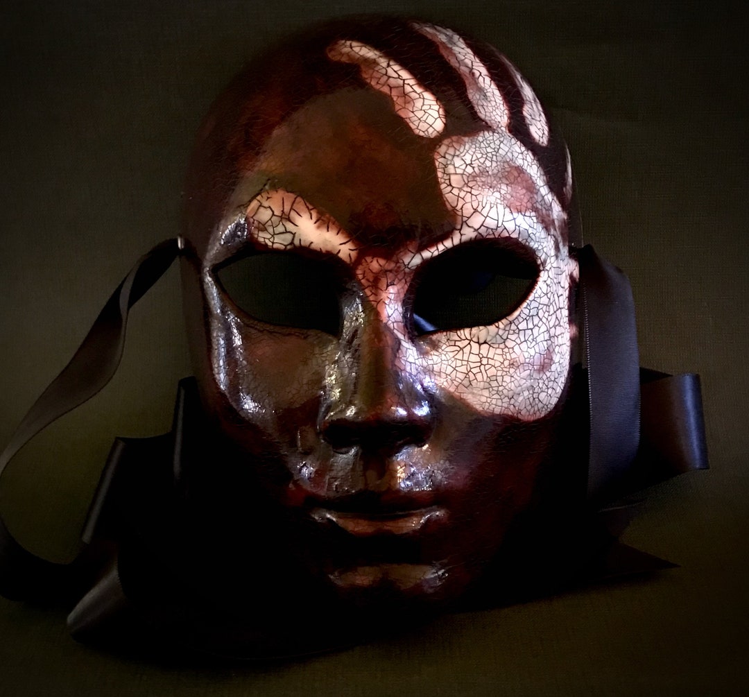 Full Face Masquerade Mask. Hand Painted Horror Theater and Scary ...