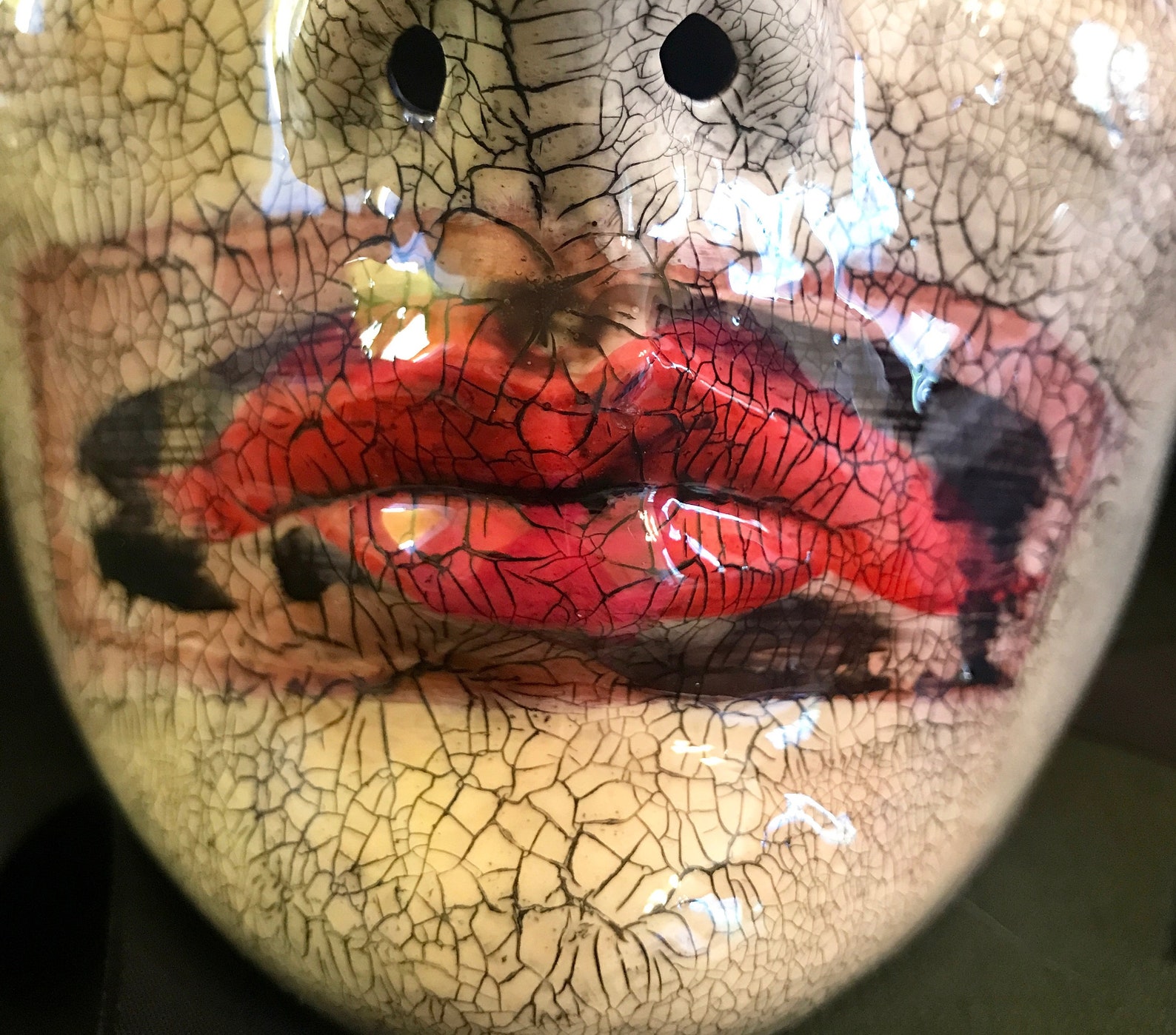 Full Face Mens Masquerade Mask. Halloween Mask. Hand Painted - Etsy