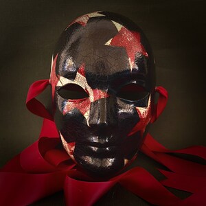 Mens USA Flag Masquerade Mask. Full Face Halloween Mask for Men ...