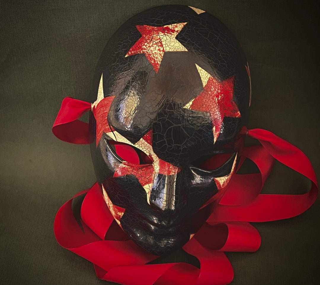 Mens USA Flag Masquerade Mask. Full Face Halloween Mask for Men ...