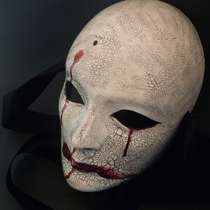 Horror Mens Masquerade Mask. Halloween Mask. Scary Mens Mask. Full Face ...