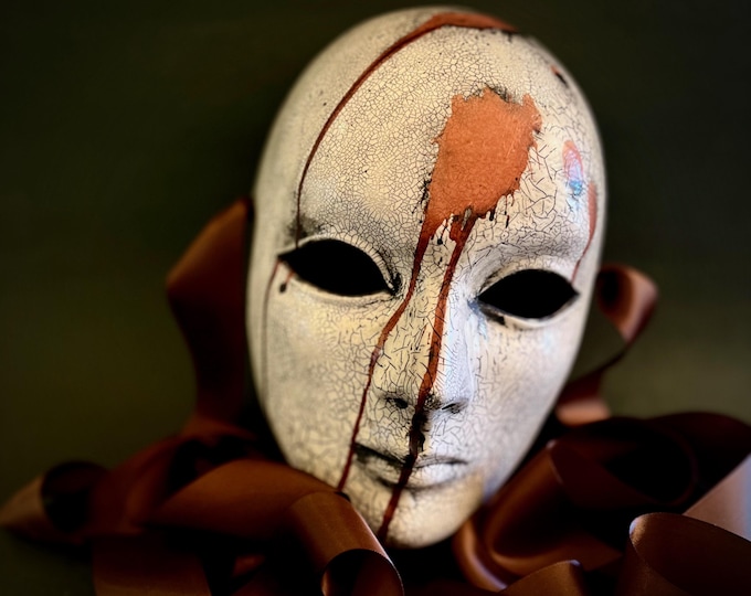 Mens Horror Masquerade Mask. Murder Mask. Scary Halloween Mask for Men ...