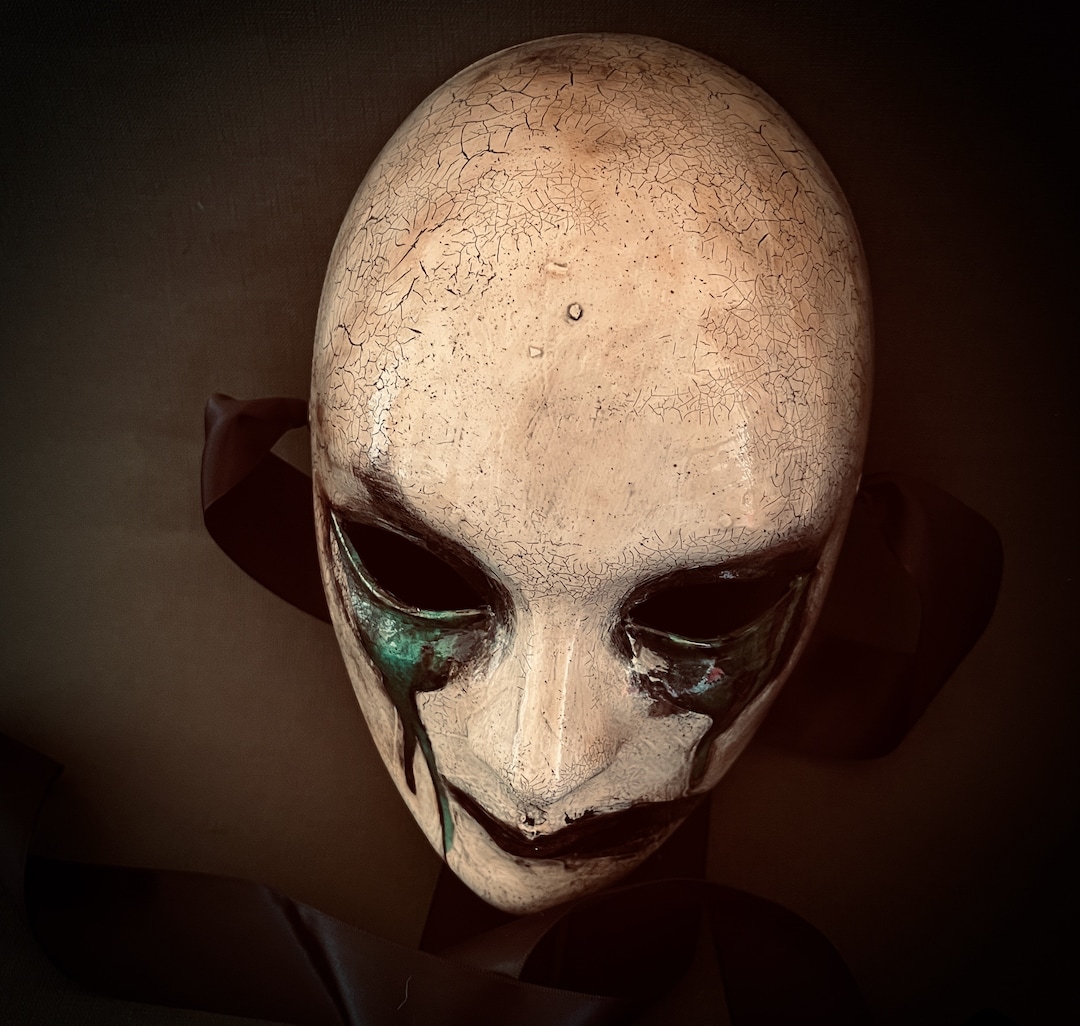 Mens Masquerade Mask. Scary Halloween Mask. Full Face Mens Mask. Horror ...