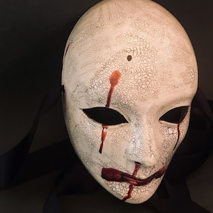 Horror Mens Masquerade Mask. Halloween Mask. Scary Mens Mask. Full Face ...