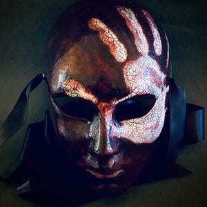 Full Face Masquerade Mask. Hand Painted Horror Theater and Scary ...