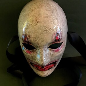 Full Face Mens Masquerade Mask. Halloween Mask. Hand Painted Theater ...