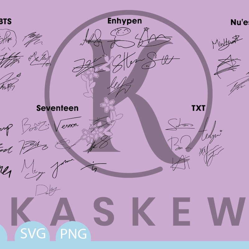 Enhypen Signatures - Etsy