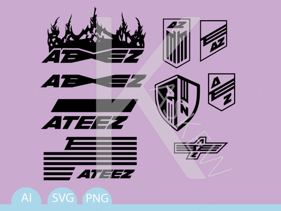 Ateez Kpop Logos Svg Png Ai | Etsy Australia