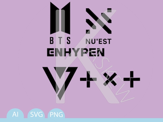 Hybe Corporation Kpop Groups Logos Svg Png Ai | Etsy Australia