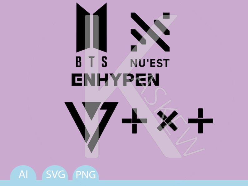 Hybe Corporation Kpop Groups Logos Svg, Png, Ai - Etsy Australia