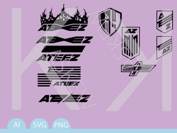 Ateez Kpop Logos Svg Png Ai - Etsy