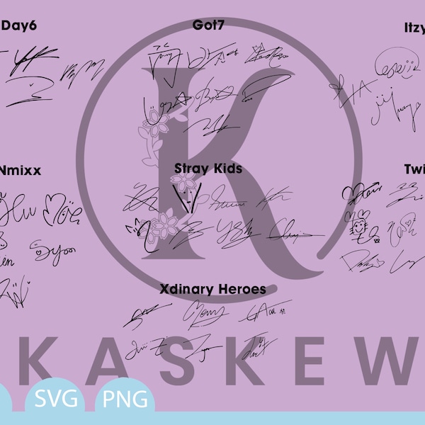 Stray Kids Signatures - Etsy
