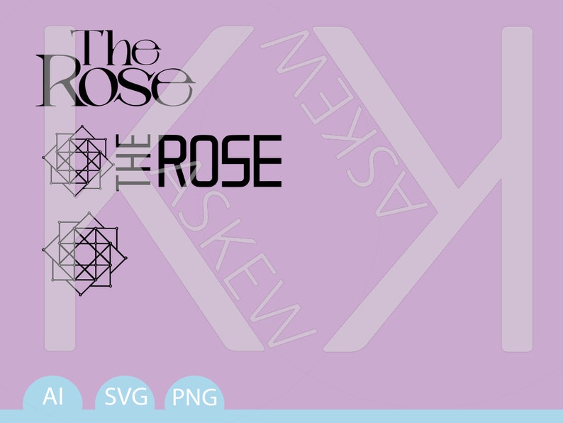 The Rose Kpop Logos Svg Png Ai - Etsy Denmark