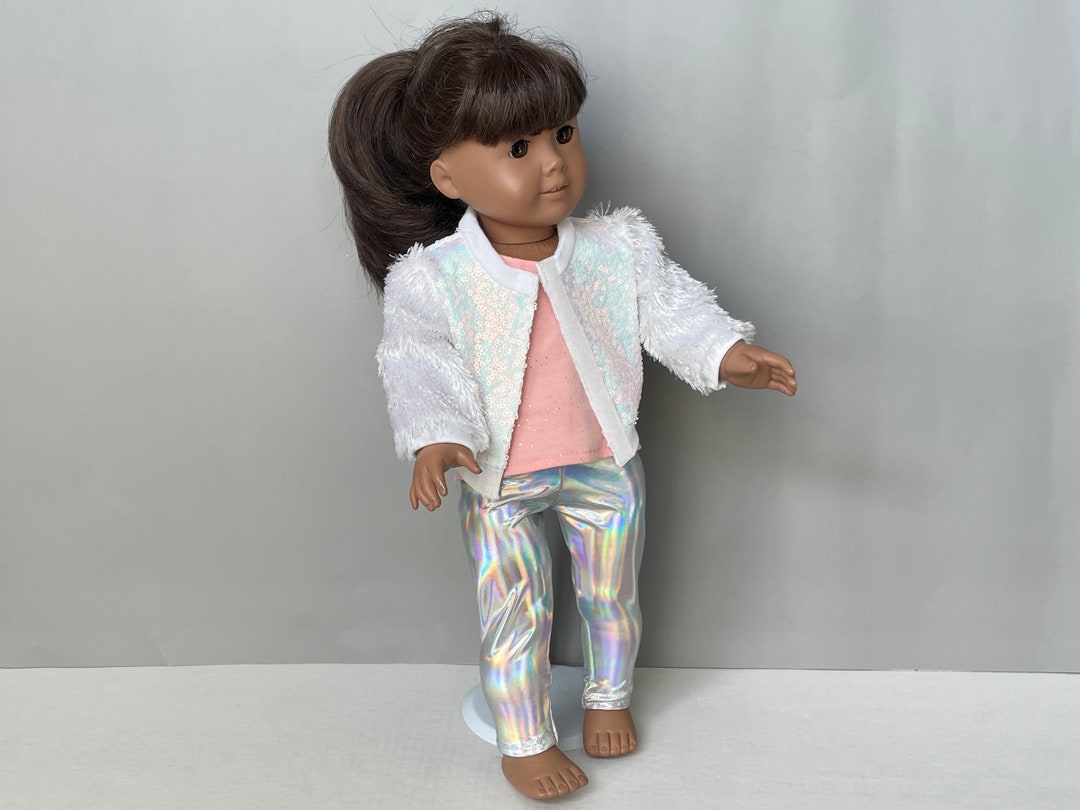 Sequin Jacket Outfit: Handmade Doll Clothes for 18-inch American Girl ...