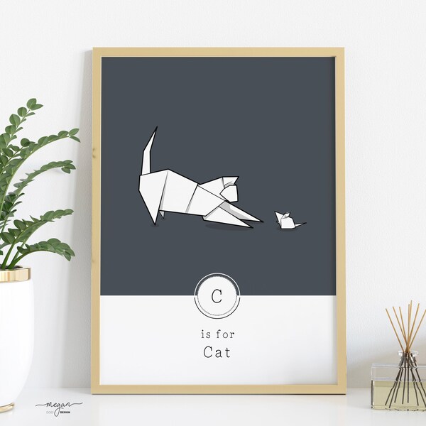 Origami Cat - Etsy