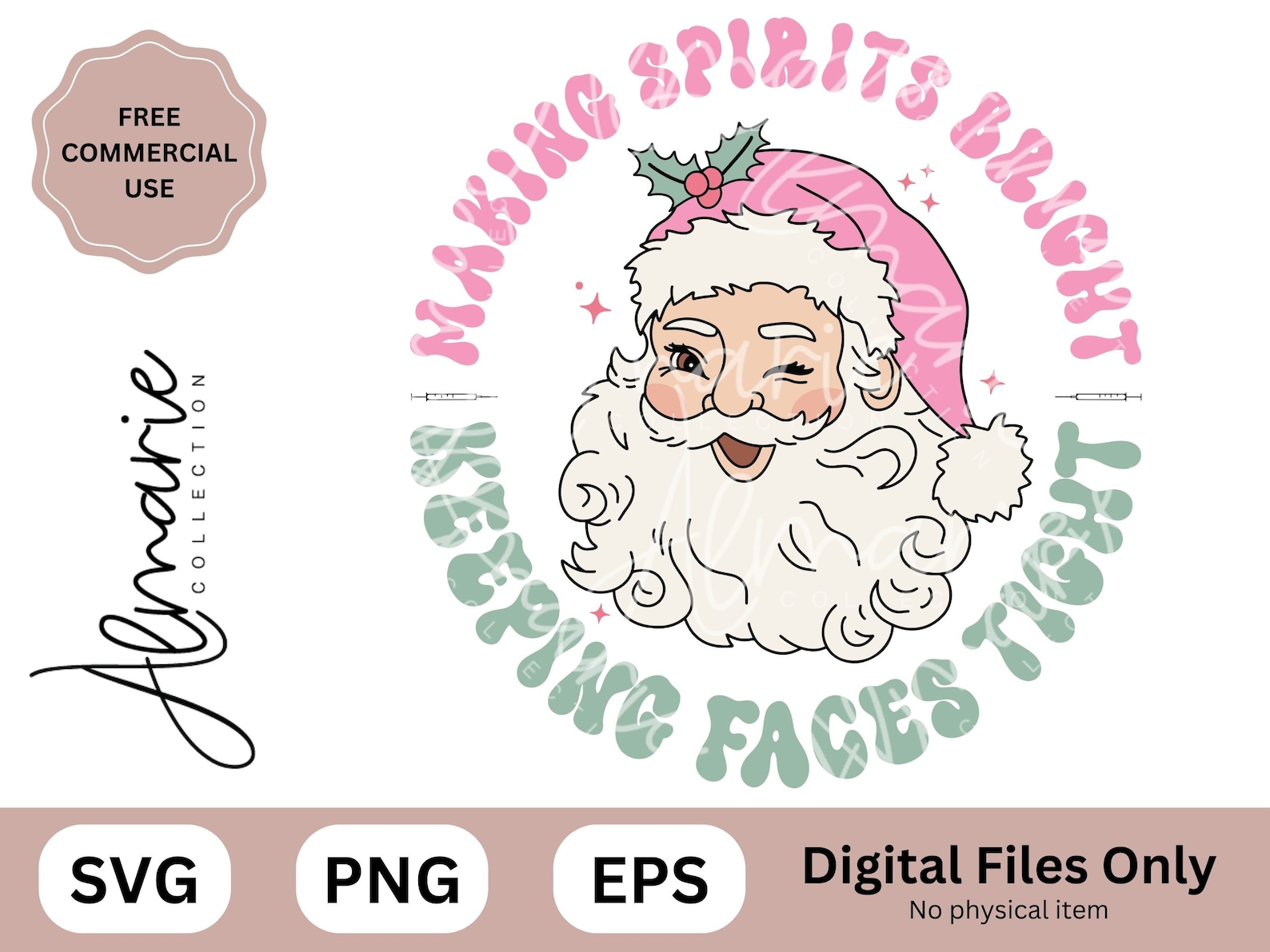Christmas Nurse SVG, Santa Botox Injector PNG, Cosmetic Nurse ...