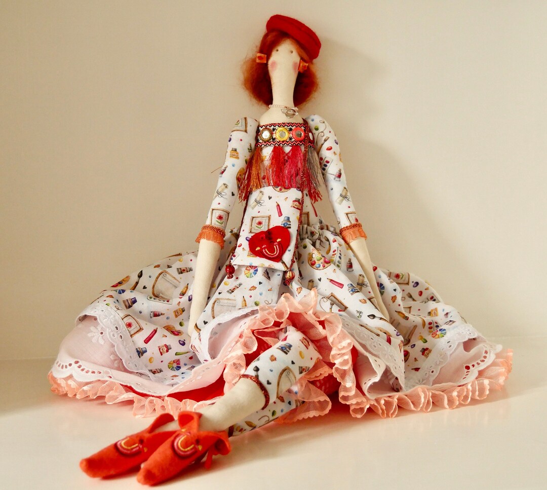 Tilda Doll Abi the Artist Hobby Doll. 65cm Textile/cloth/art/heirloom ...