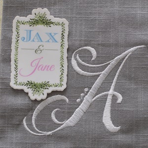 A Scroll Embroidery Design, A Embroidery Design, A Font, Fancy A Font ...