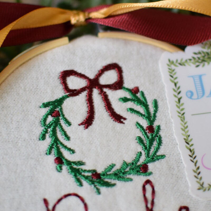 Wreath Embroidery - Etsy