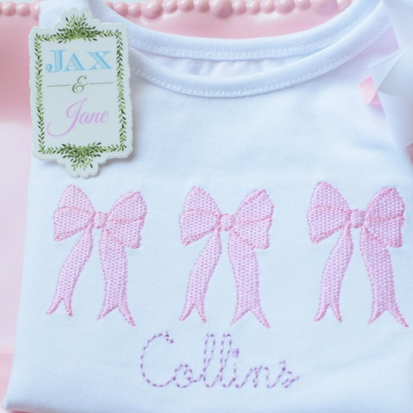 Coquette Bows Embroidery Design - Etsy