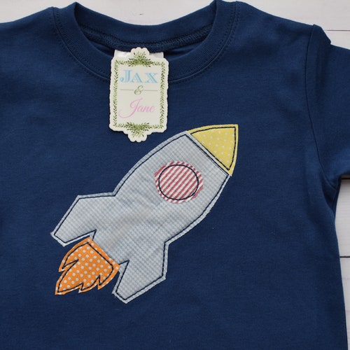Rocket Ship Applique Machine Embroidery Design Space Shuttle - Etsy