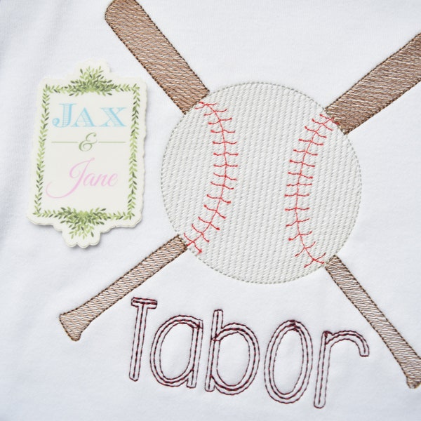 Baseball Embroidery - Etsy