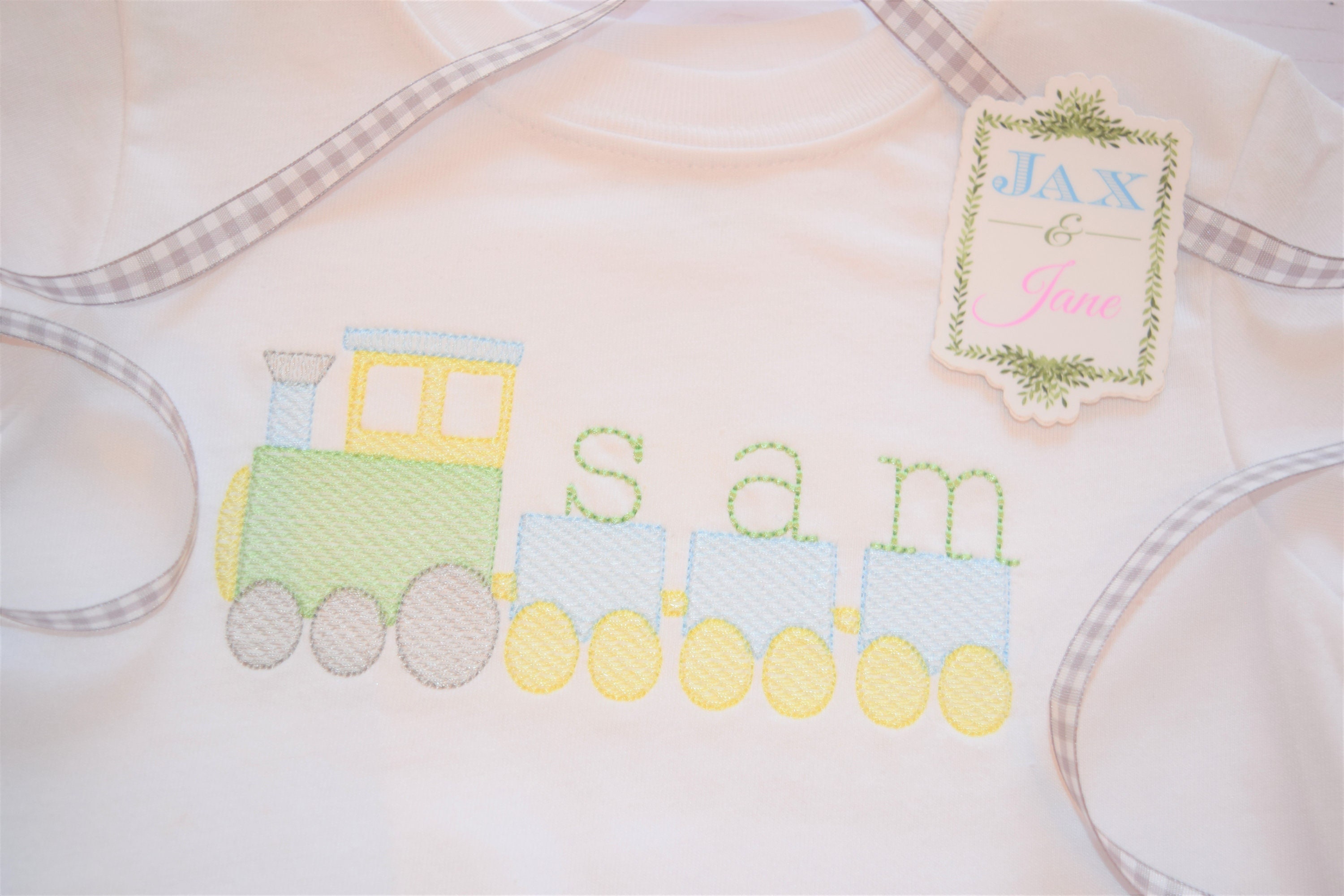 Sketch Train Embroidery Design, Train Embroidery Design, Toy Train ...