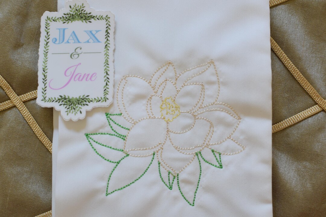 Magnolia Flower Embroidery Design, Quick Stitch (digital Download) - Etsy