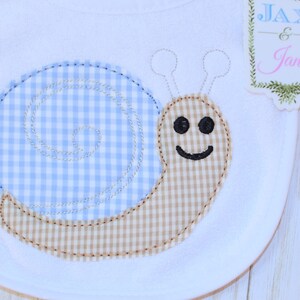 Snail Applique Design, Baby Snail Applique Design, Snail Applique, Easy ...