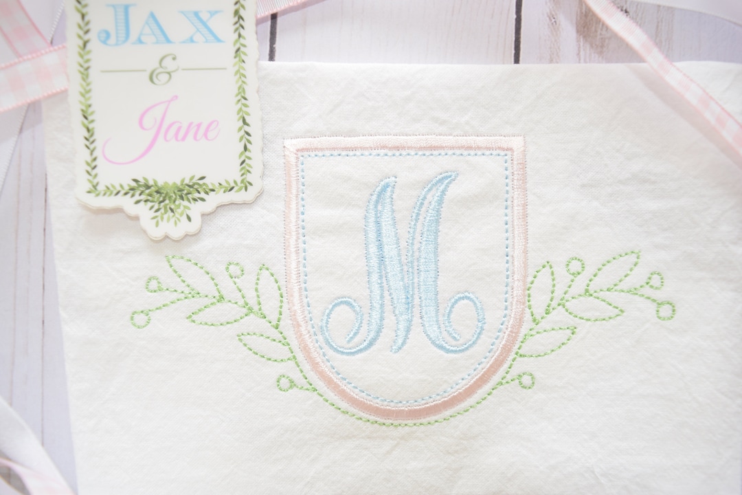 Embroidery Monogram Frame, Baby Embroidery, Frame Embroidery, Frame ...